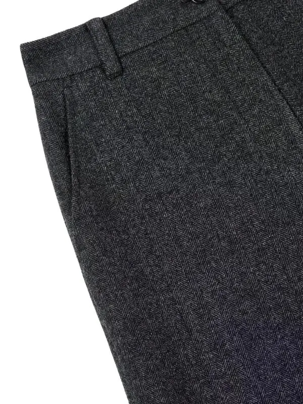 STUDIO TOMBOY Herringbone Twill Trousers - Grey
