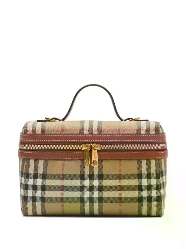 Burberry Check Vanity Bag - Neutrals
