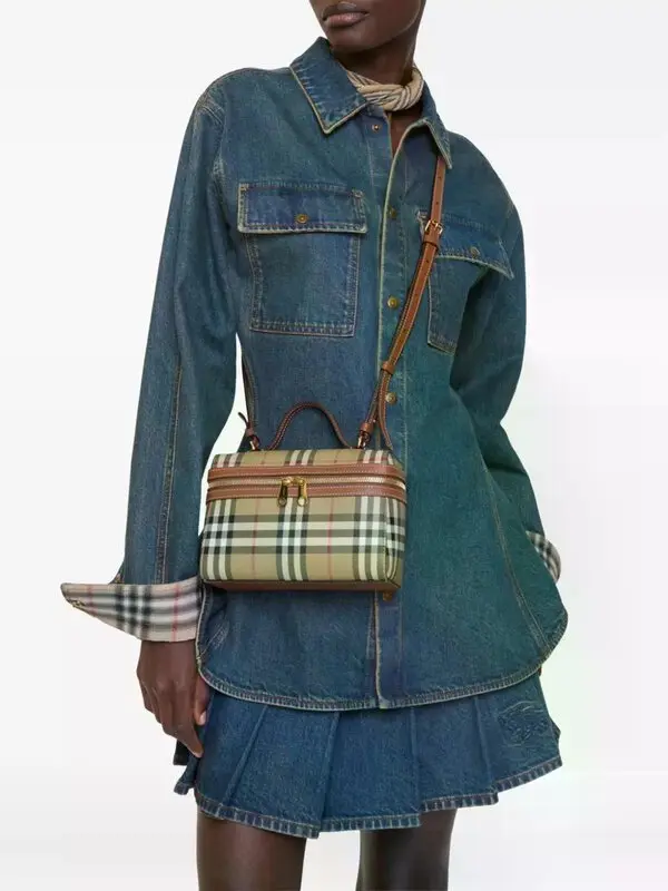 Burberry Check Vanity Bag - Neutrals