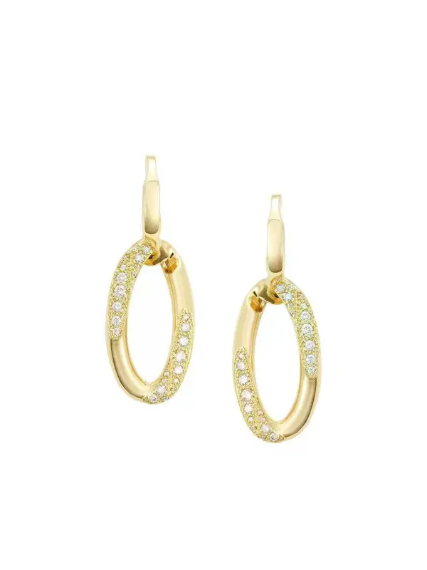 BIZZOTTO GIOIELLI 18k Yellow Diamond Hoop Earrings - Gold