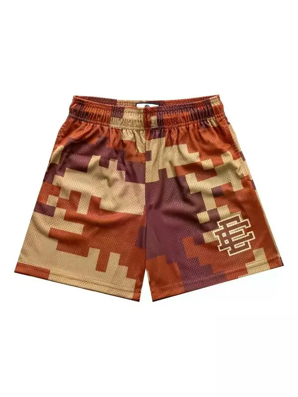 ERIC EMANUEL Ee Digi Camo Shorts - Brown