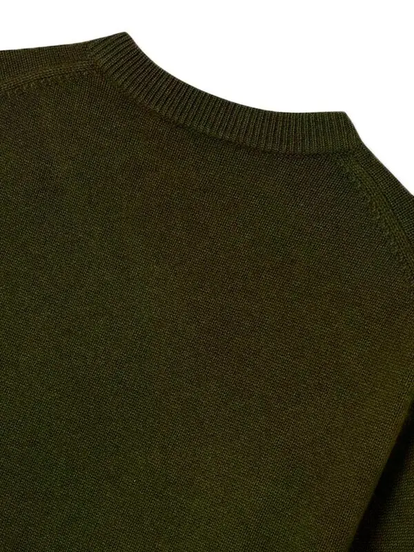 MAN ON THE BOON. V-neck Sweater - Green