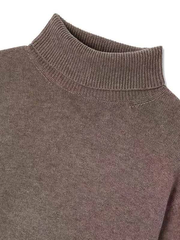 MAN ON THE BOON. Turtleneck Sweater - Brown