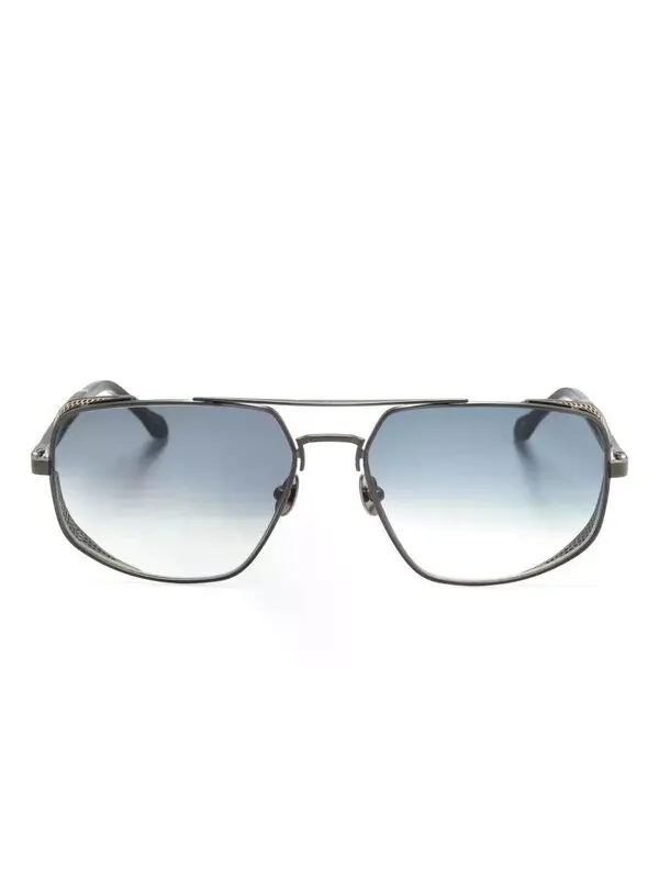 Matsuda M3111 Aviator Sunglasses - Black