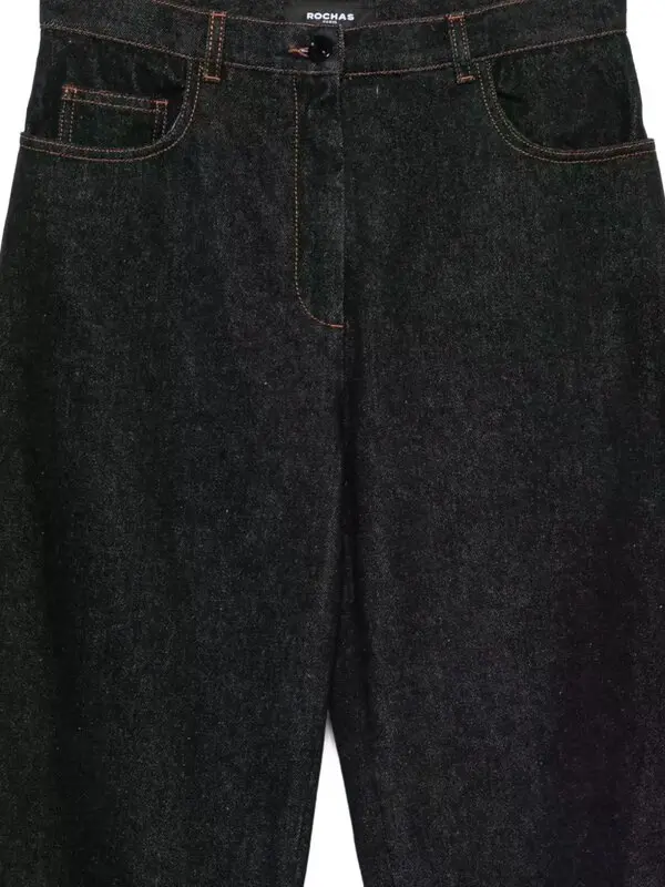 Rochas Logo-embroidered Jeans