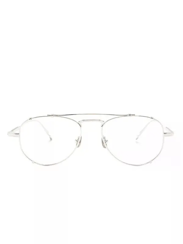 Matsuda M3142 Geometric-frame Eyeglasses - Silver