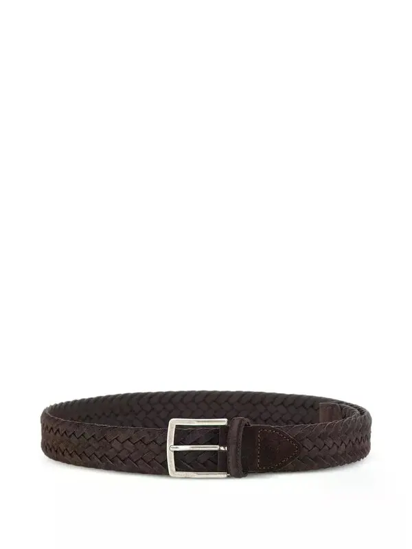 ATHISON Woven Pin-buckle Belt - Brown