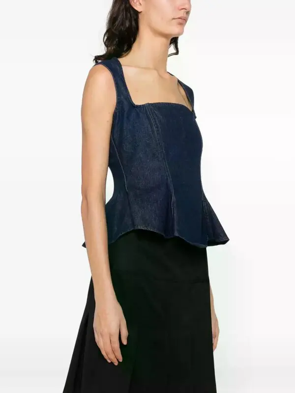 MARQUES' ALMEIDA Square-neck Top