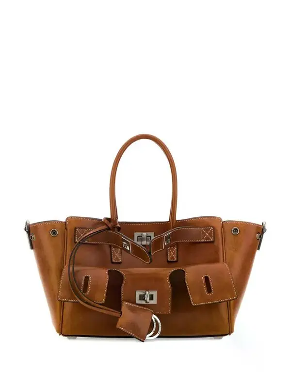 Balenciaga All Bel Air Mini Tote Bag - Brown
