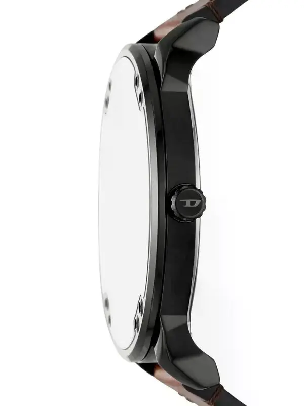 DIESEL® Chronograph Watch With Leather Strap