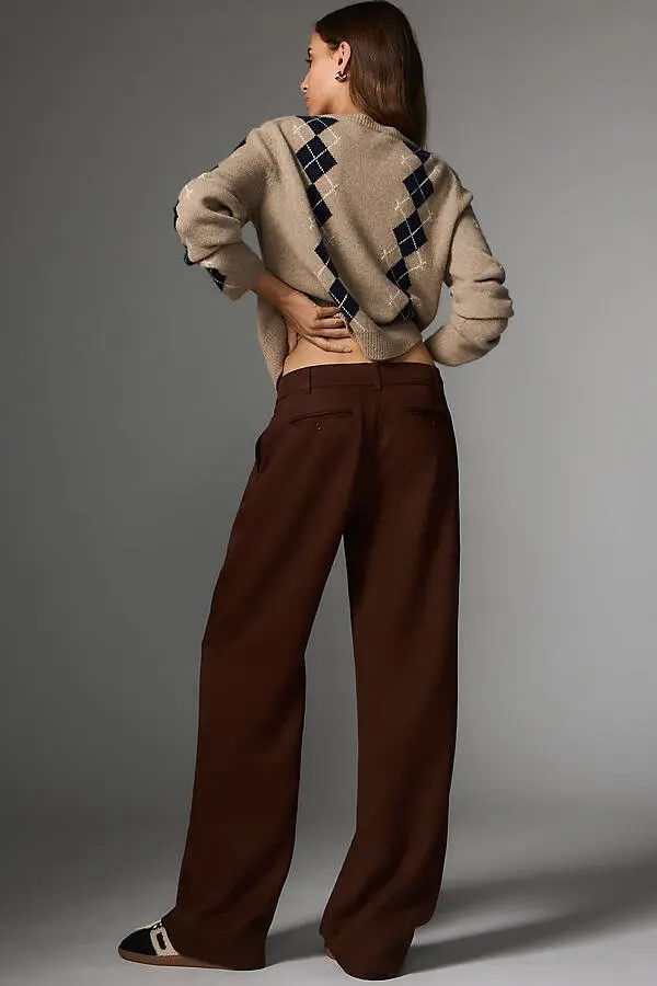 REFORMATION Gisele Low-rise Straight-leg Pants - Cocoa