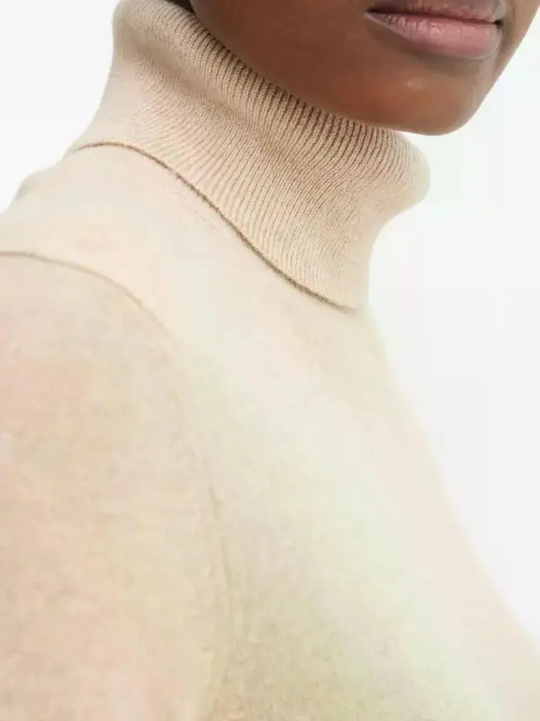 BENETTON Beige Roll Neck Long Sleeve Sweater