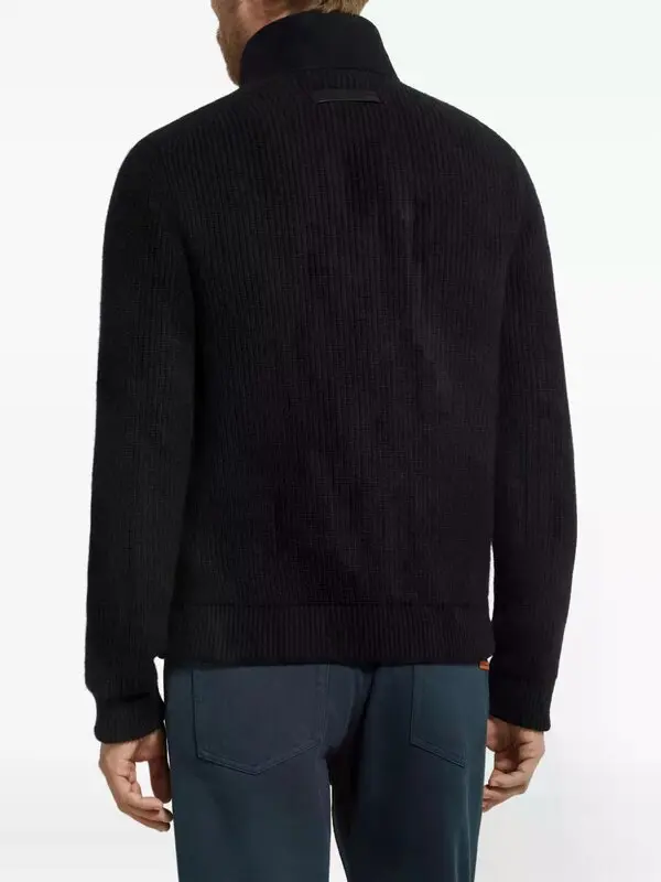 Zegna Oasi Cashmere Cardigan - Black