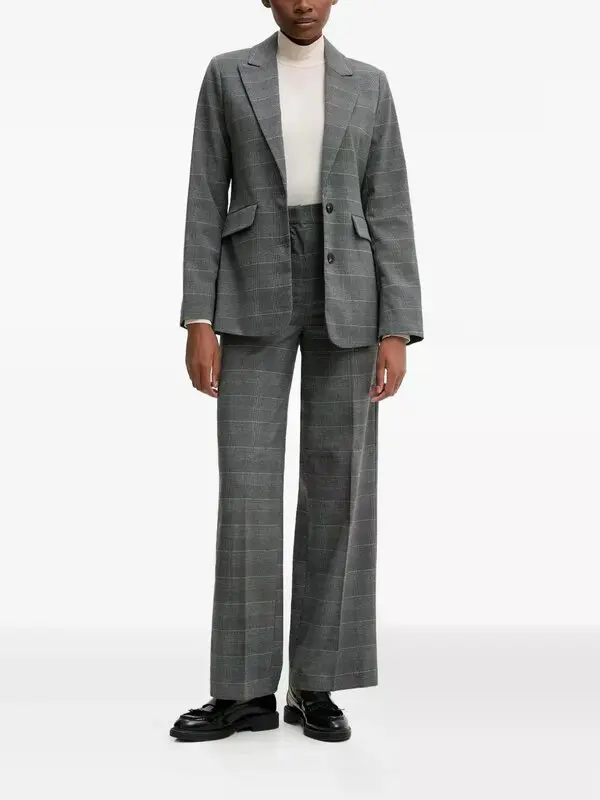 BENETTON Plaid Pocket Blazer