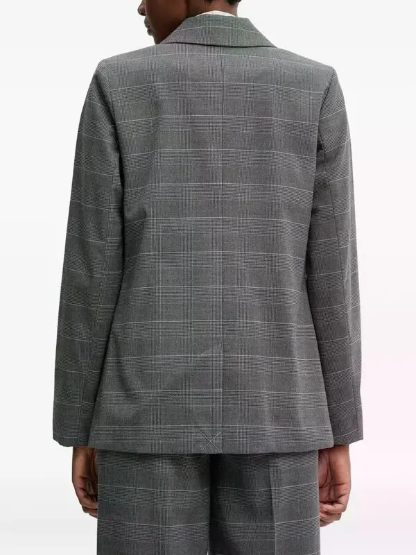 BENETTON Plaid Pocket Blazer