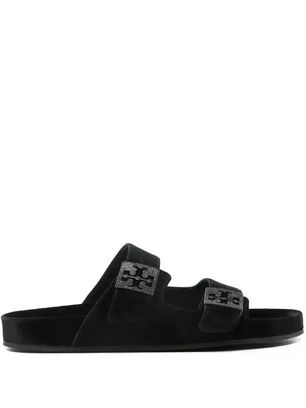 Tory Burch Mellow Pavé Sandals - Black