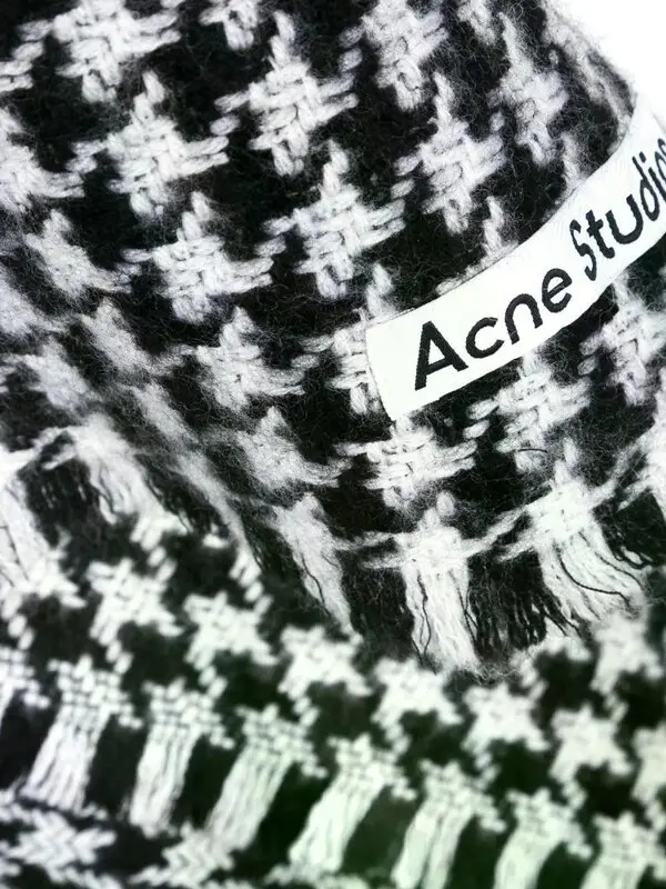 Acne Studios Houndstooth Wool Scarf