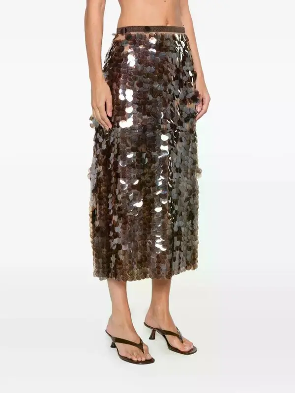 Fabiana Filippi Sequin Embellished Midi Skirt