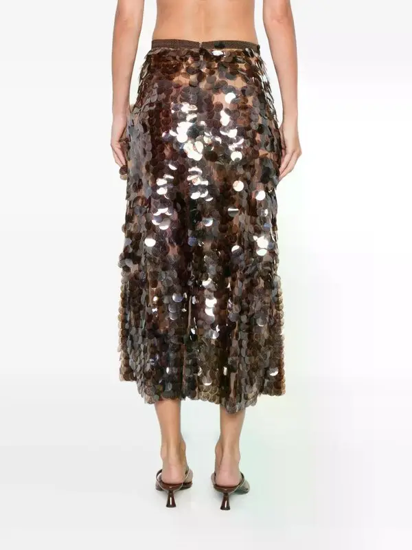 Fabiana Filippi Sequin Embellished Midi Skirt