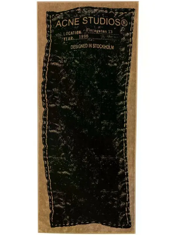 Acne Studios Logo-jacquard Beach Towel