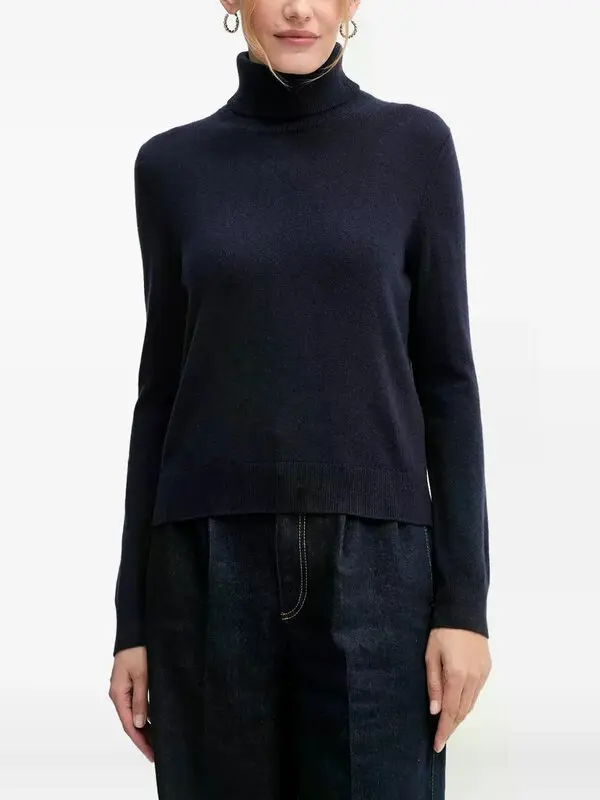BENETTON Roll-neck Fine Knit Sweater