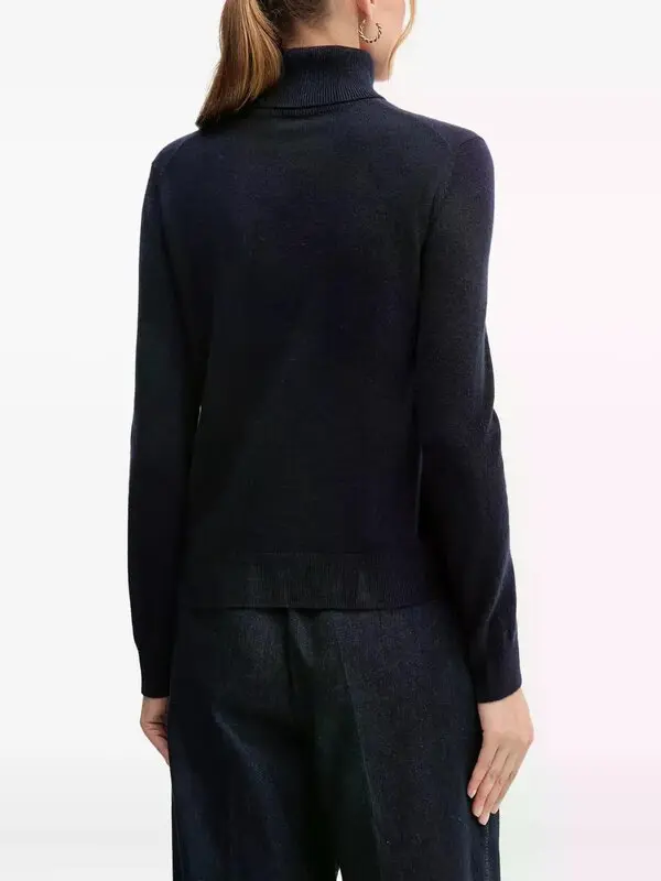 BENETTON Roll-neck Fine Knit Sweater