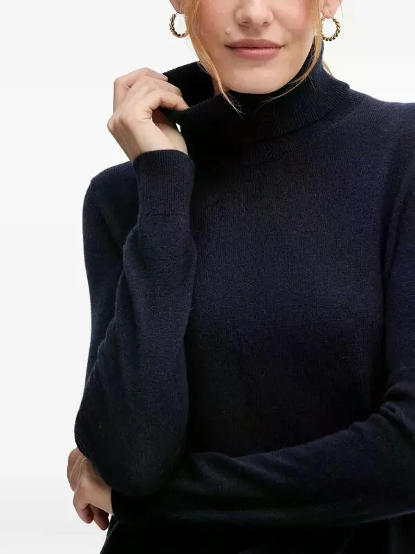 BENETTON Roll-neck Fine Knit Sweater