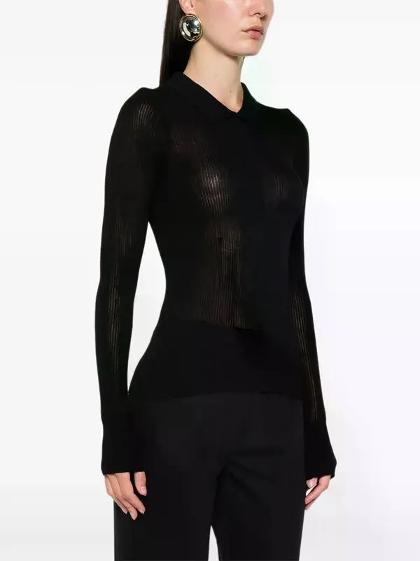 ST. AGNI Long-sleeve Polo Top