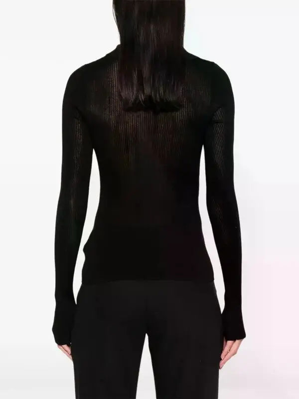 ST. AGNI Long-sleeve Polo Top
