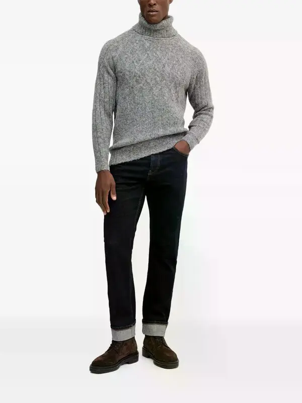 Guess Cable-knit Roll-neck Sweater