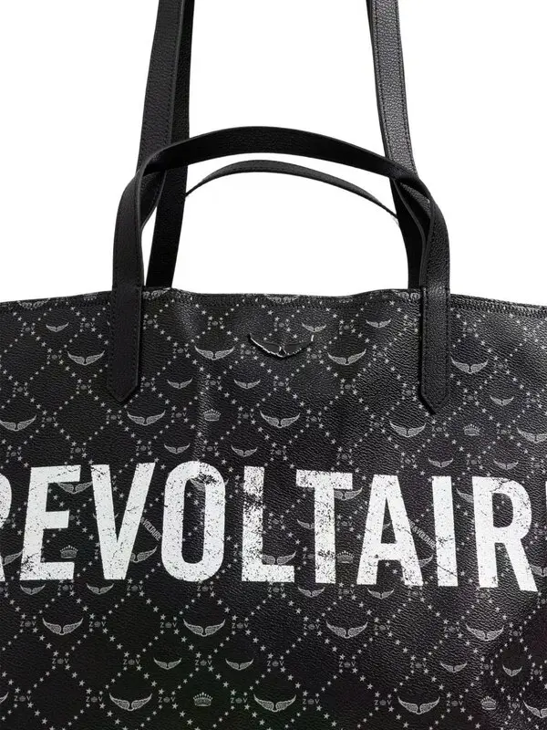 Zadig&Voltaire Logo Print Tote Bag - Black