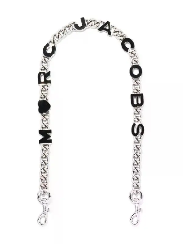 Marc Jacobs The Heart Shoulder Strap - Silver