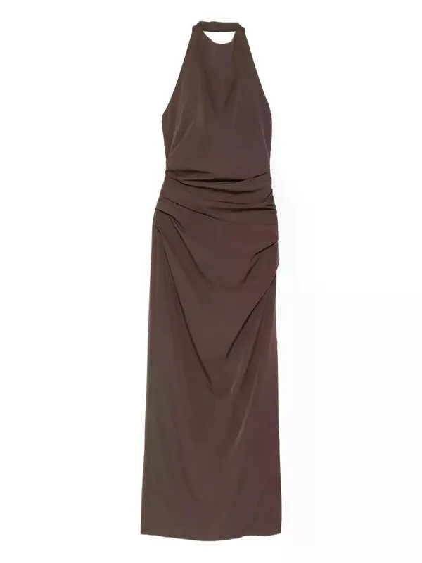 SIR. Halterneck Ruched Dress