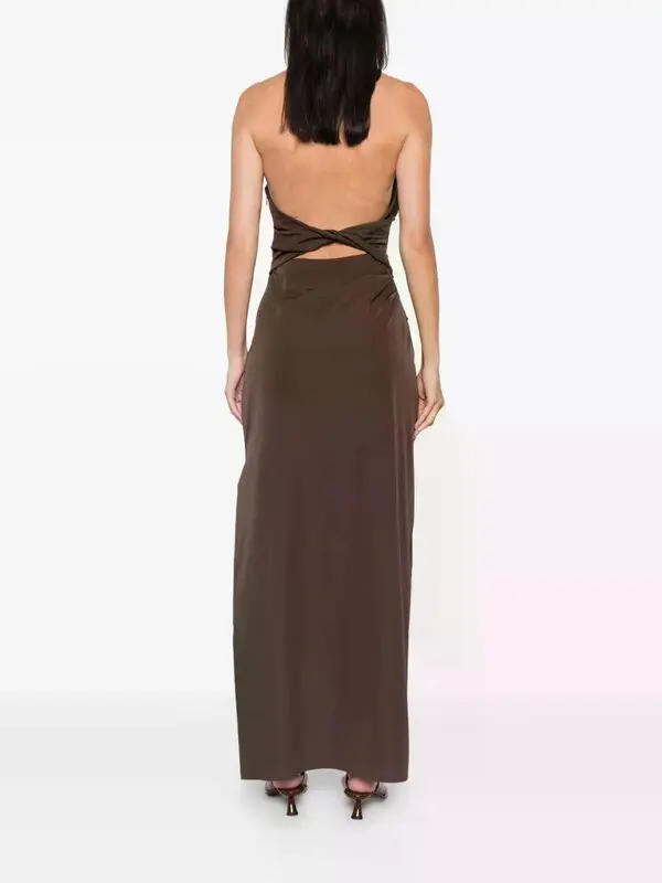 SIR. Halterneck Ruched Dress