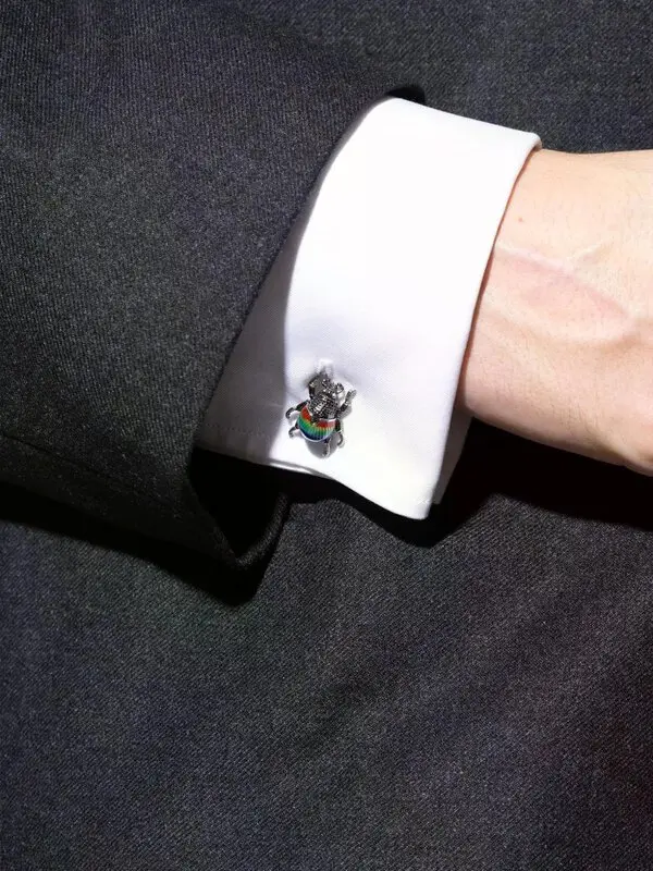 Paul Smith Beetle Striped Cufflinks
