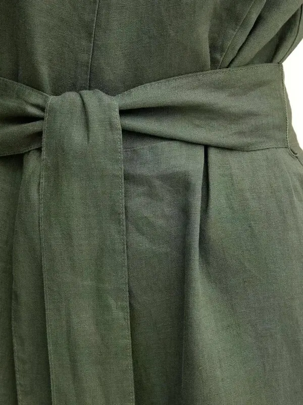 BENETTON V-neck Belted Jumpsuit
