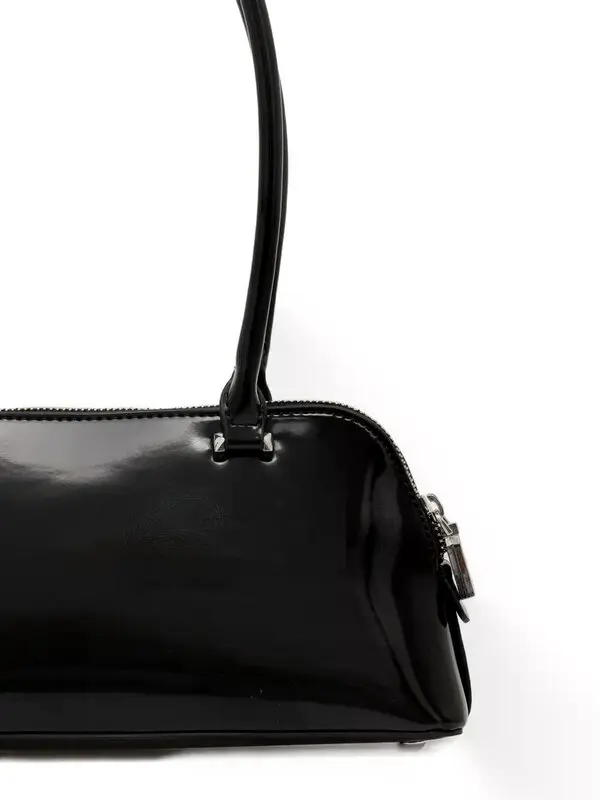 Guess Logo-plaque Shoulder Bag - Black
