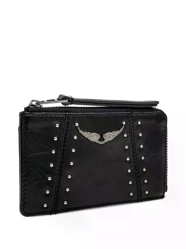 Zadig&Voltaire Studded Wings-detail Leather Wallet