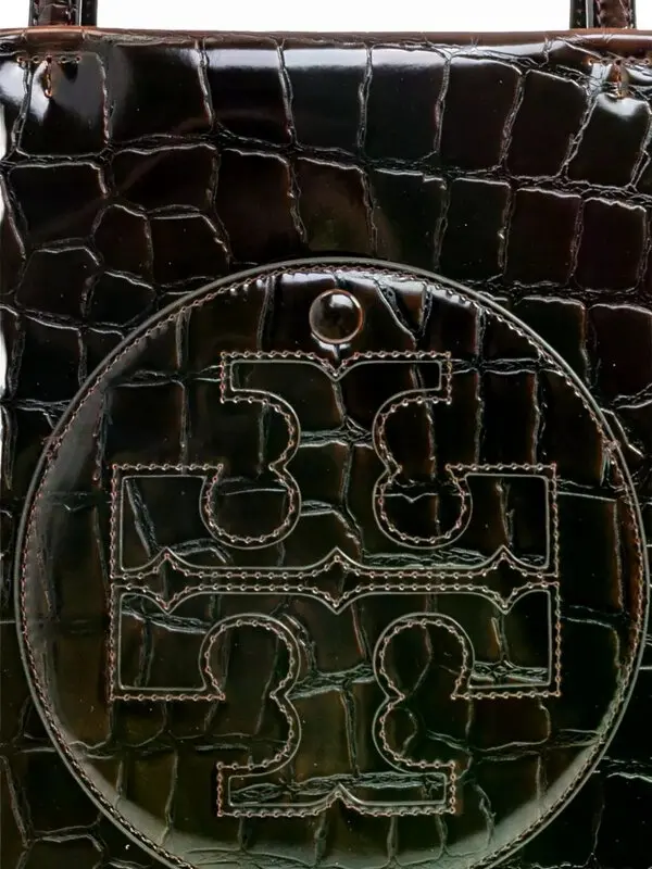 Tory Burch Croc-embossed Logo Tote Bag