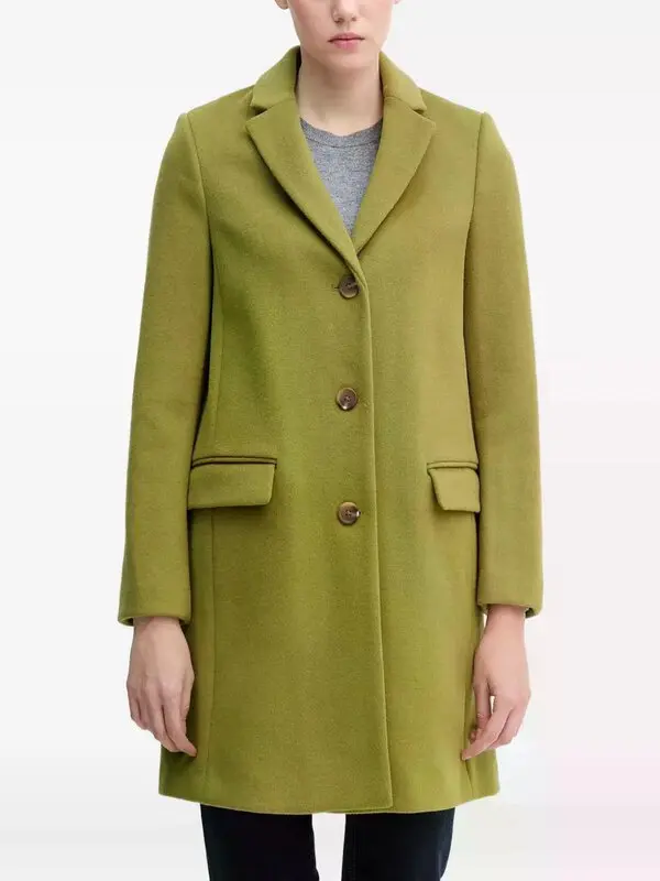 BENETTON Button Pocket Coat - Green