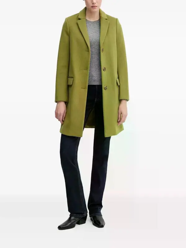 BENETTON Button Pocket Coat - Green