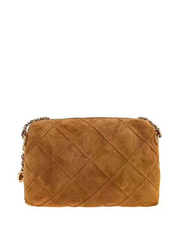 Tory Burch Quilted Chain Crossbody Bag - Brown