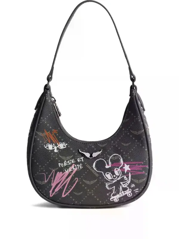 Zadig&Voltaire X Humberto Cruz Monogram Evening Bag - Grey