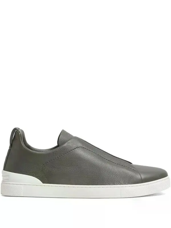 Zegna Triple Stitch Slip-on Sneakers