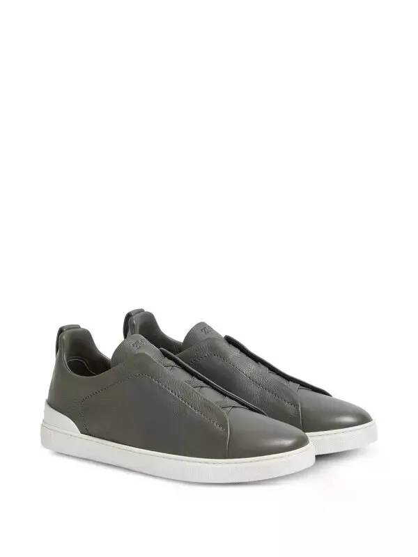 Zegna Triple Stitch Slip-on Sneakers