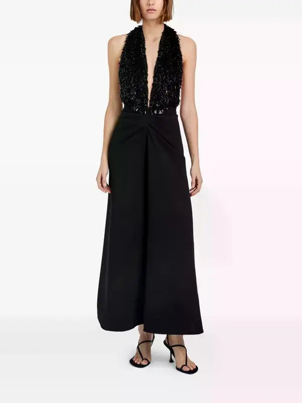 Proenza Schouler Fringed Twisted-detail Dress