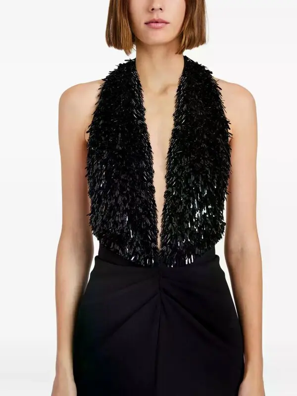Proenza Schouler Fringed Twisted-detail Dress
