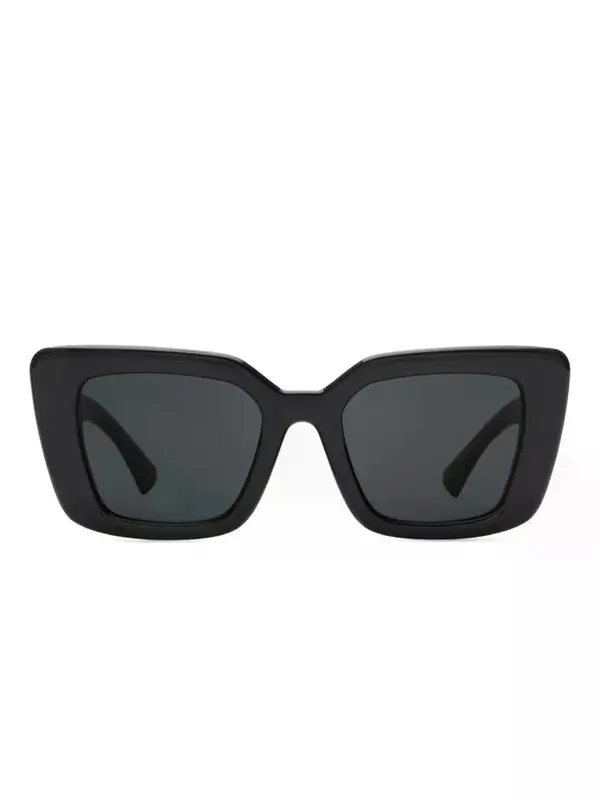 Burberry Equestrian Knight Cat-eye Sunglasses - Black