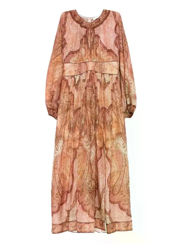 Zimmermann Wanderlust Midi Dress - Brown