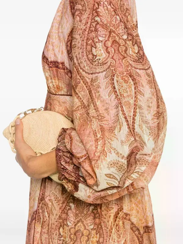 Zimmermann Wanderlust Midi Dress - Brown